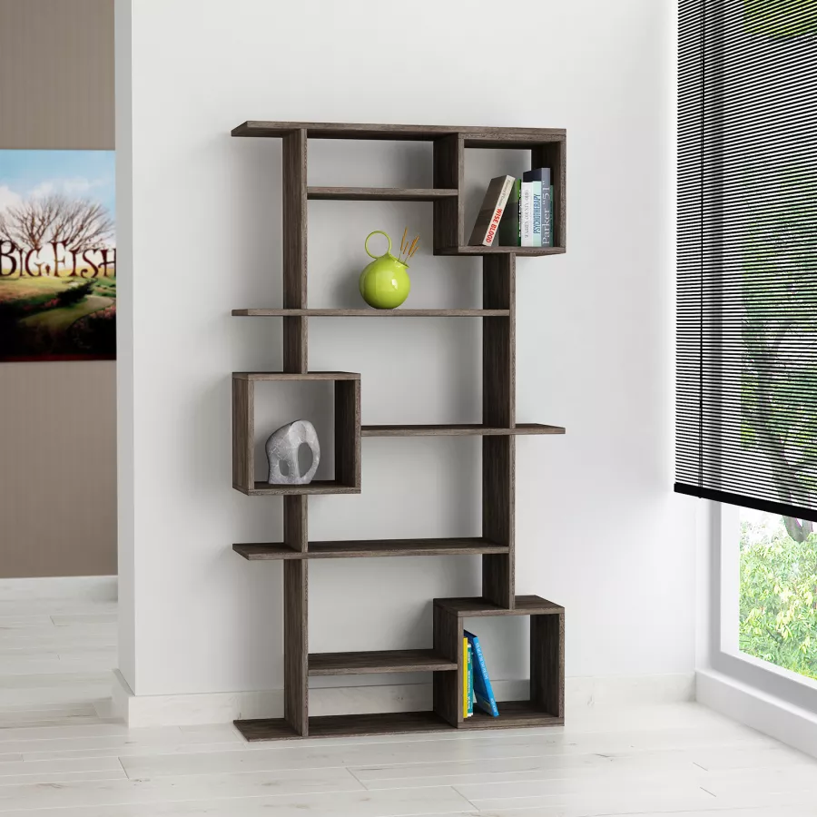 Libreria 92x173h cm in legno cacao - Kantiko