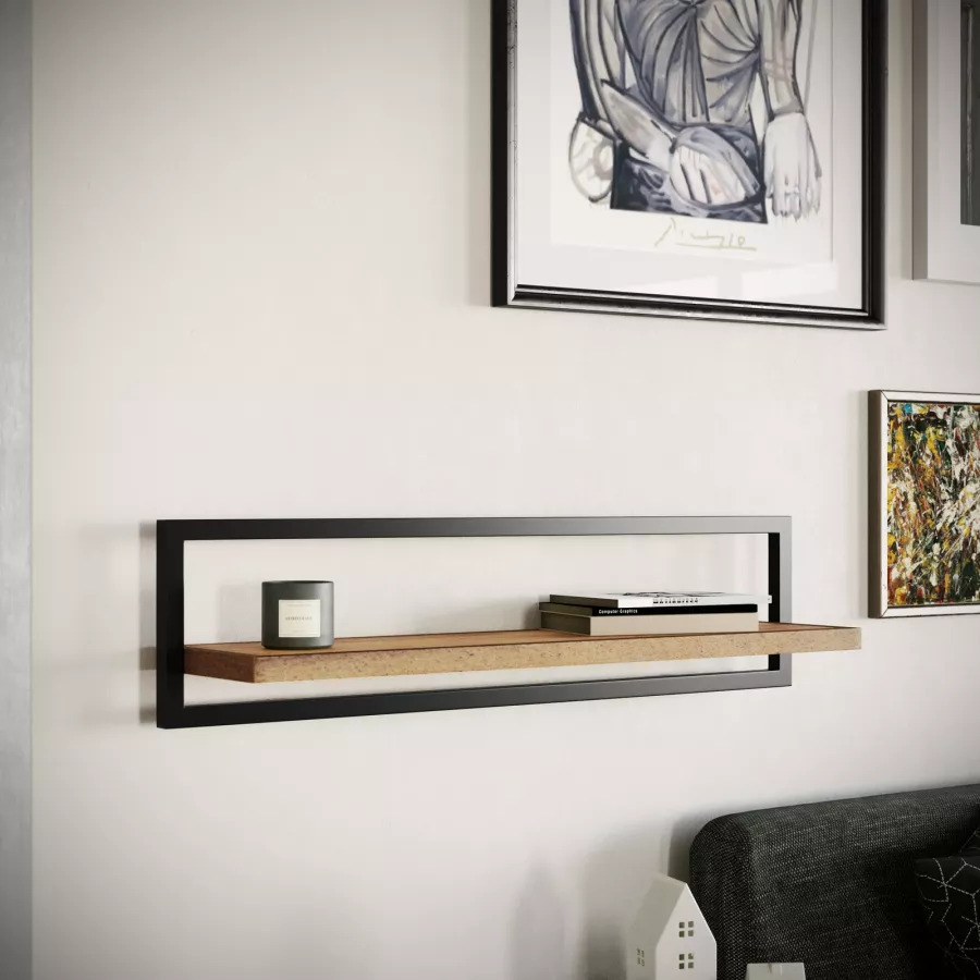 Mensola 100x25 cm in legno di acacia - Freia Stone