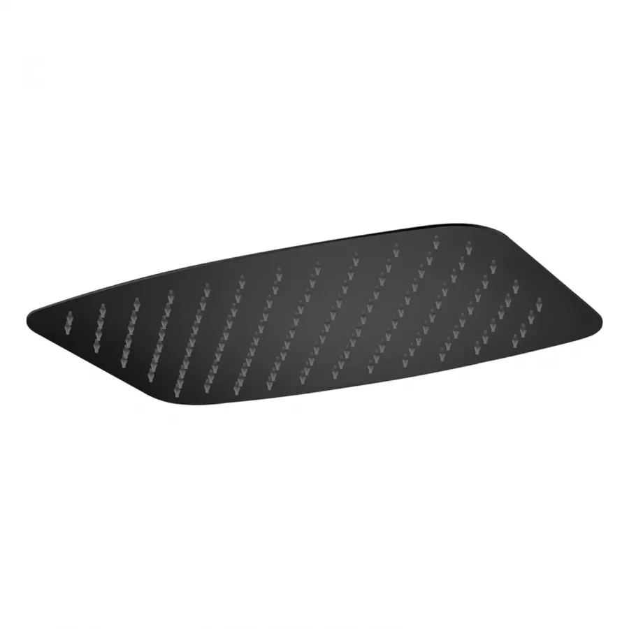 Soffione Doccia Rettangolare 20 X 30 Cm In Acciaio Inox Nero Opaco Soffione Doccia Rettangolare 20 X 30 Cm In Acciaio Inox Nero Opaco