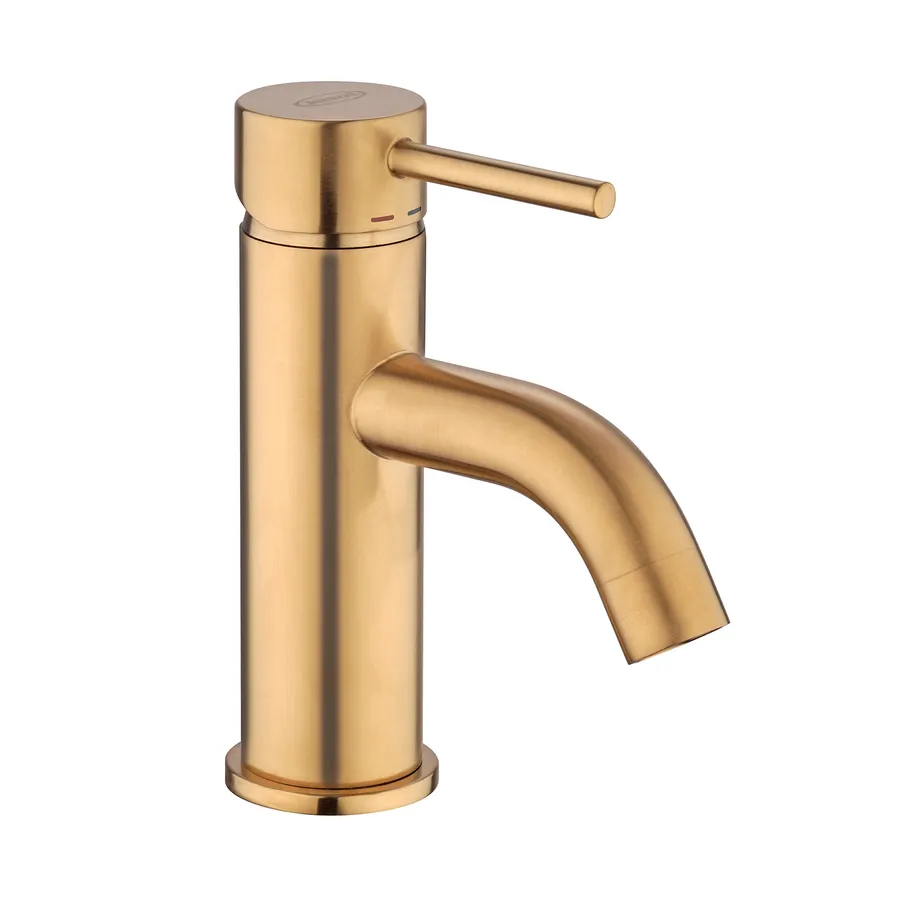 Miscelatore lavabo in ottone oro Gun di Jacuzzi - Rubinetteria