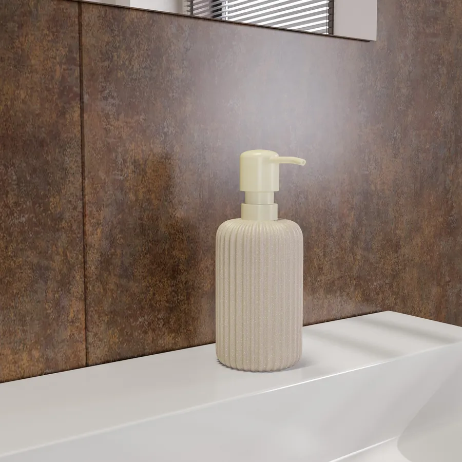 Dosasapone d'appoggio beige effetto pietra striato - Spotty