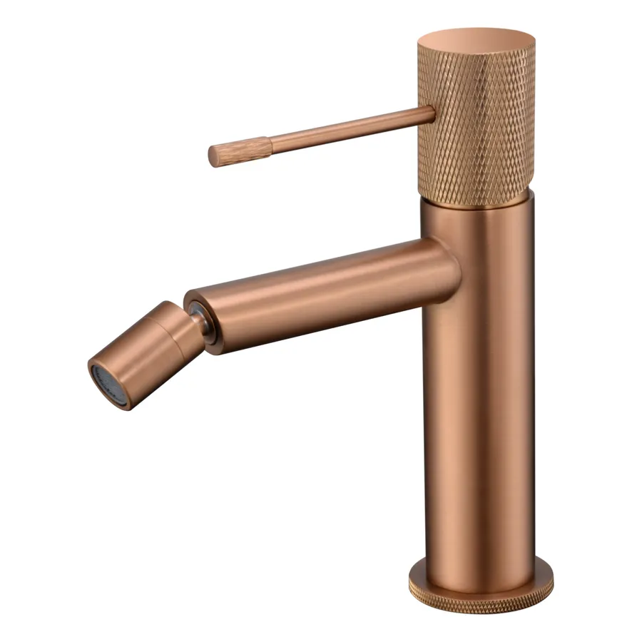 Miscelatore bidet oro rosa spazzolato - Mariel