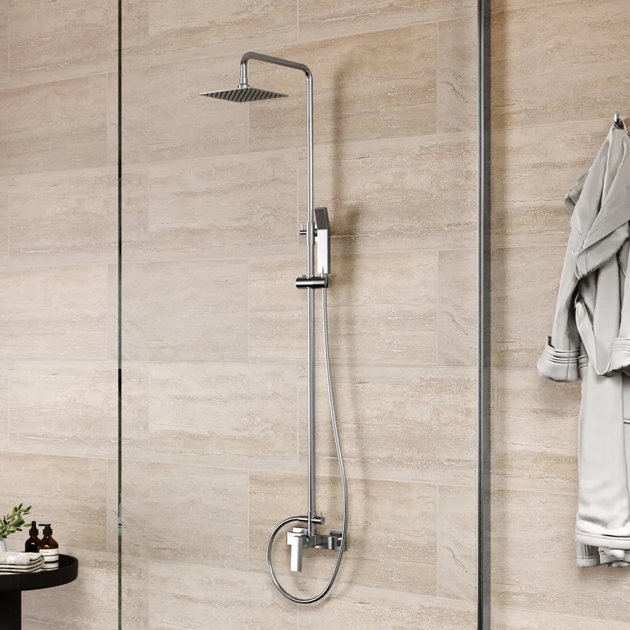 Colonna doccia 130 h cm cromo - Nikos