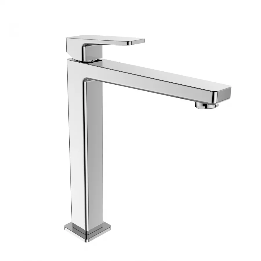 Miscelatore lavabo alto in ottone cromo - Dark