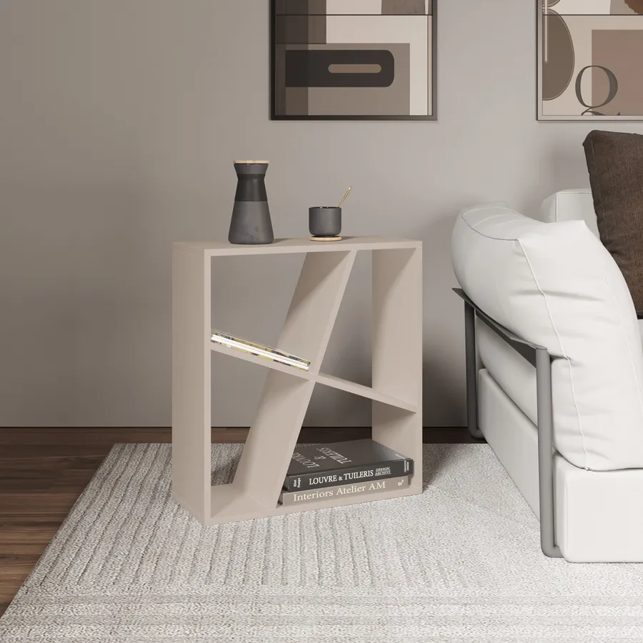 Tavolino 55x22cm cm in legno cashmere - Kantiko