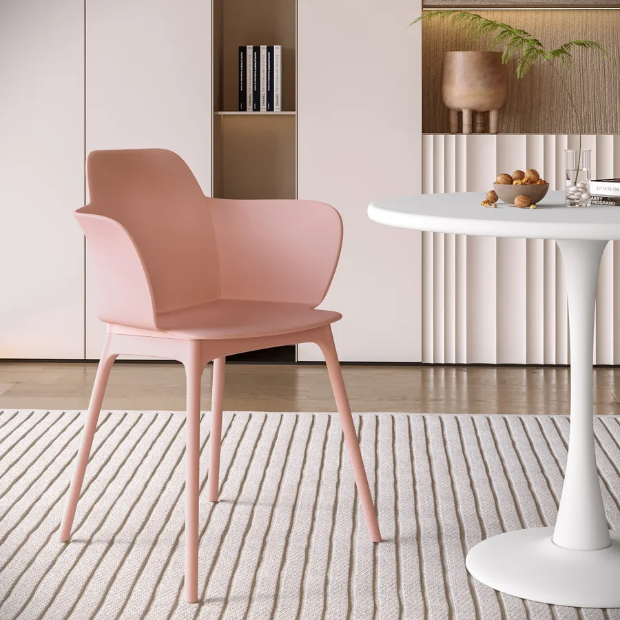 Poltrona design in polipropilene rosa - Stormy