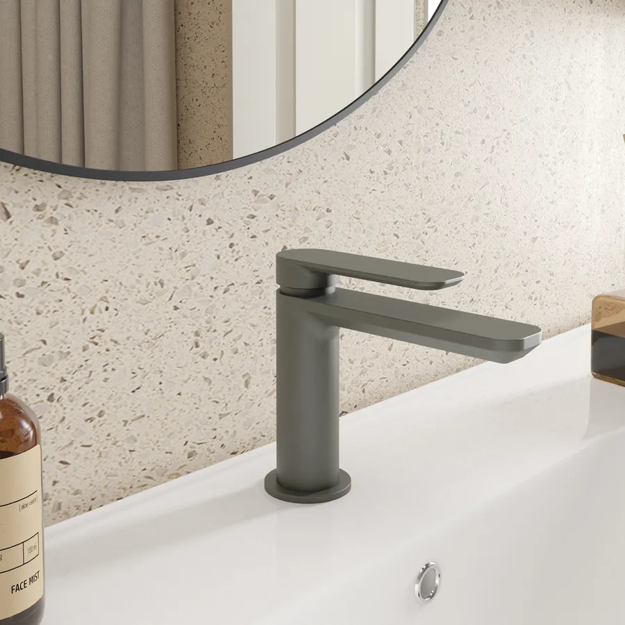 Miscelatore lavabo in ottone fango - Fusion