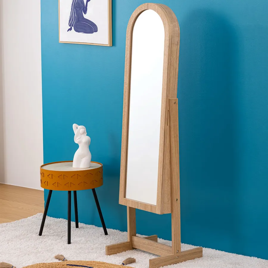 Specchio Design Kare Design Specchio Legno, Marrone Chiaro, 82 Cm ...