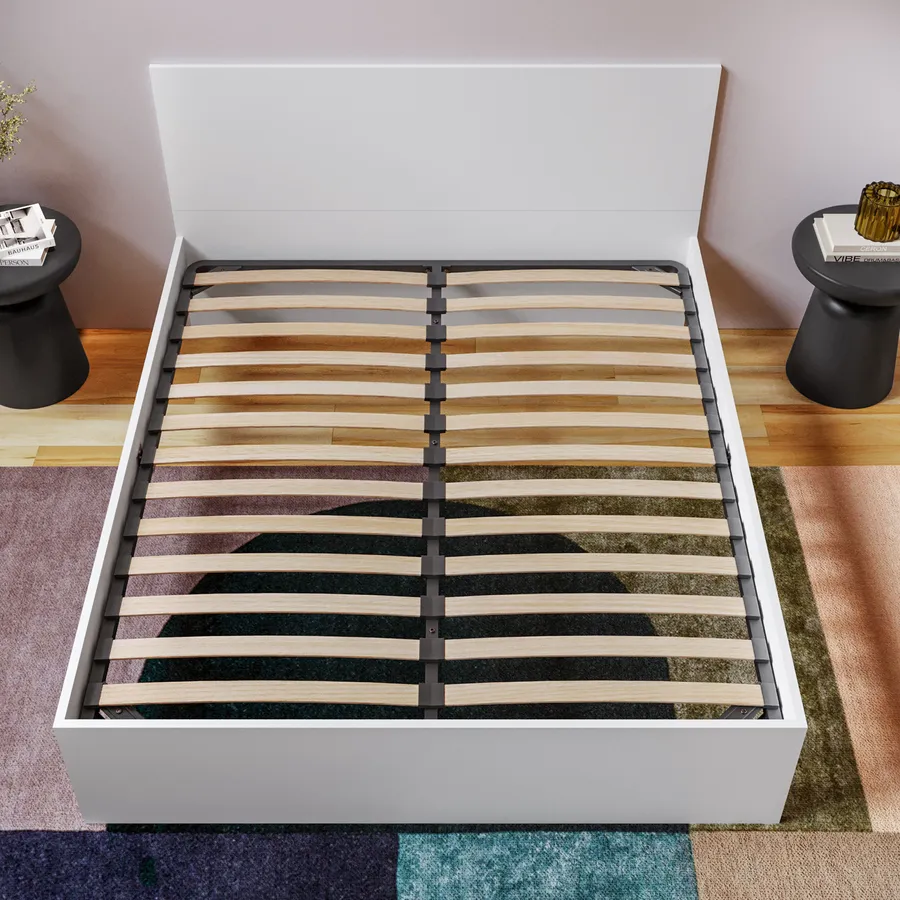 Rete a doghe per letto matrimoniale 160x200 cm senza piedini