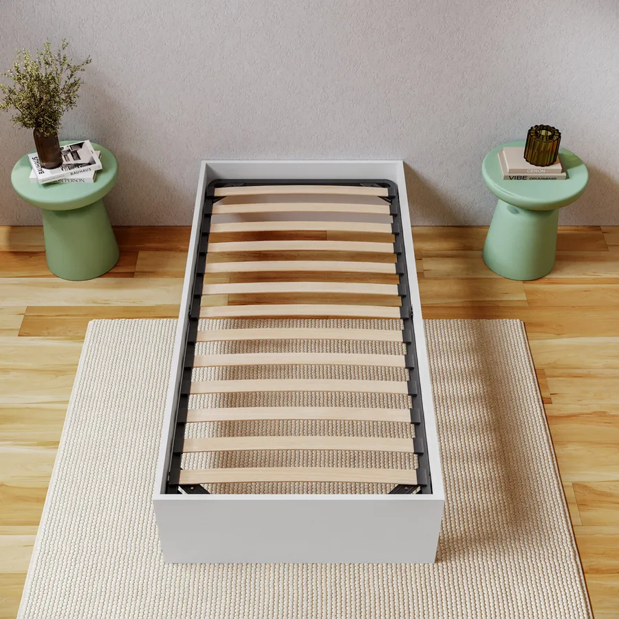 Rete a doghe per letto singolo 80x200 cm senza piedini