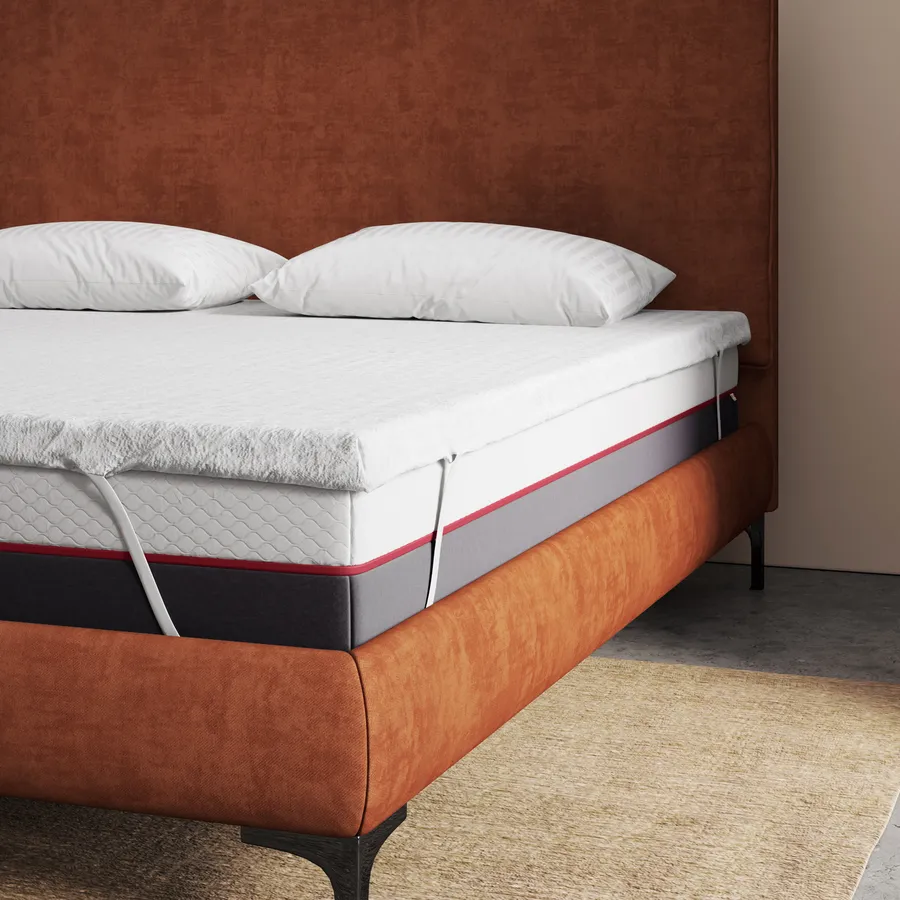 Topper per materasso matrimoniale 160x200 cm sfoderabile in Memory h 5 ...