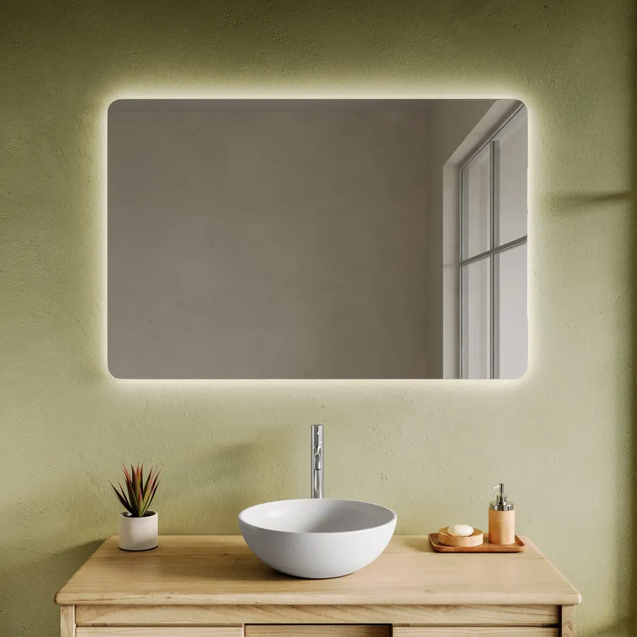 Specchio da bagno led 120x80 cm retroilluminato - Impetra