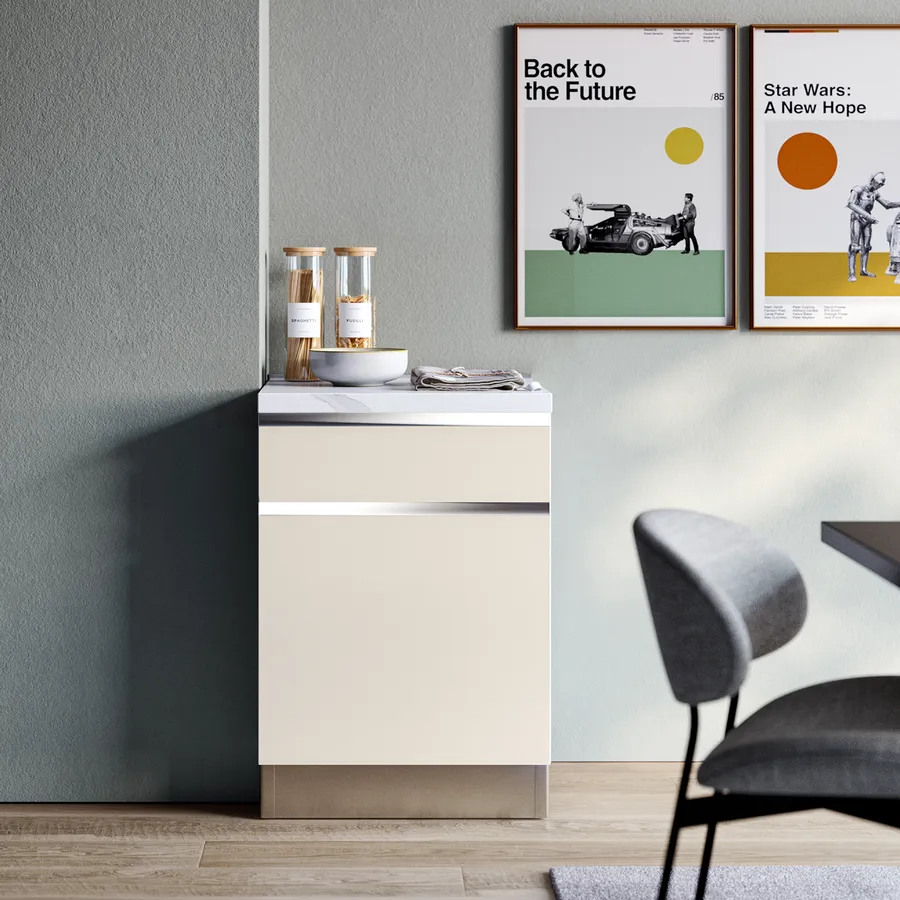 Modulo 60x88h cm bianco con cassetto e anta cashmere apertura sx top 40 ...