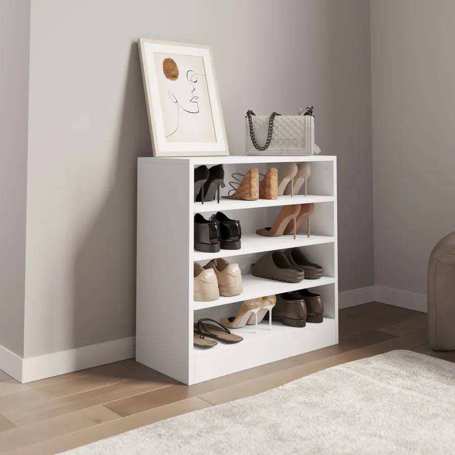 Scarpiera a giorno 68x68h cm bianco - Dirki