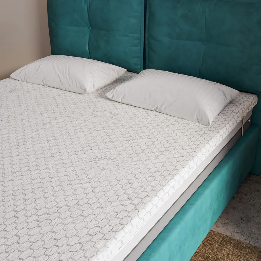 Topper per materasso matrimoniale 160x200 cm in Memory con rivestimento ...