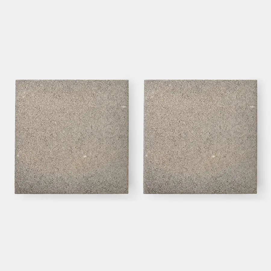 Set di 2 marmette per ombrellone 50x50 cm 54kg in cemento e ghiaia