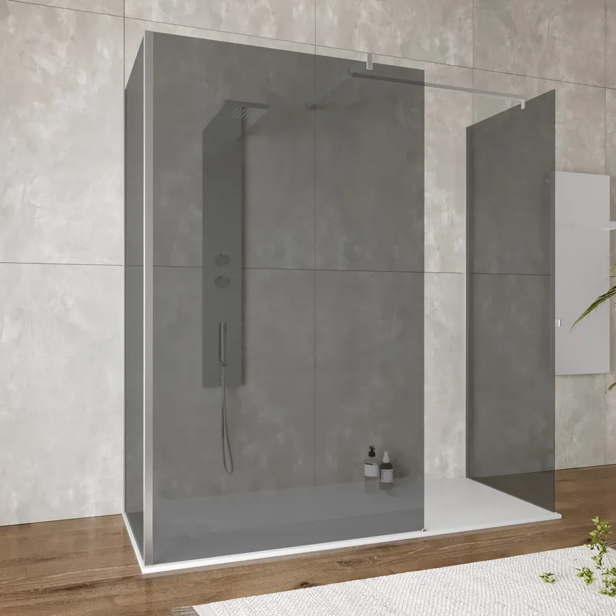 Box doccia 70x120x70 tre lati per sostituzione vasca da bagno walk-in ...