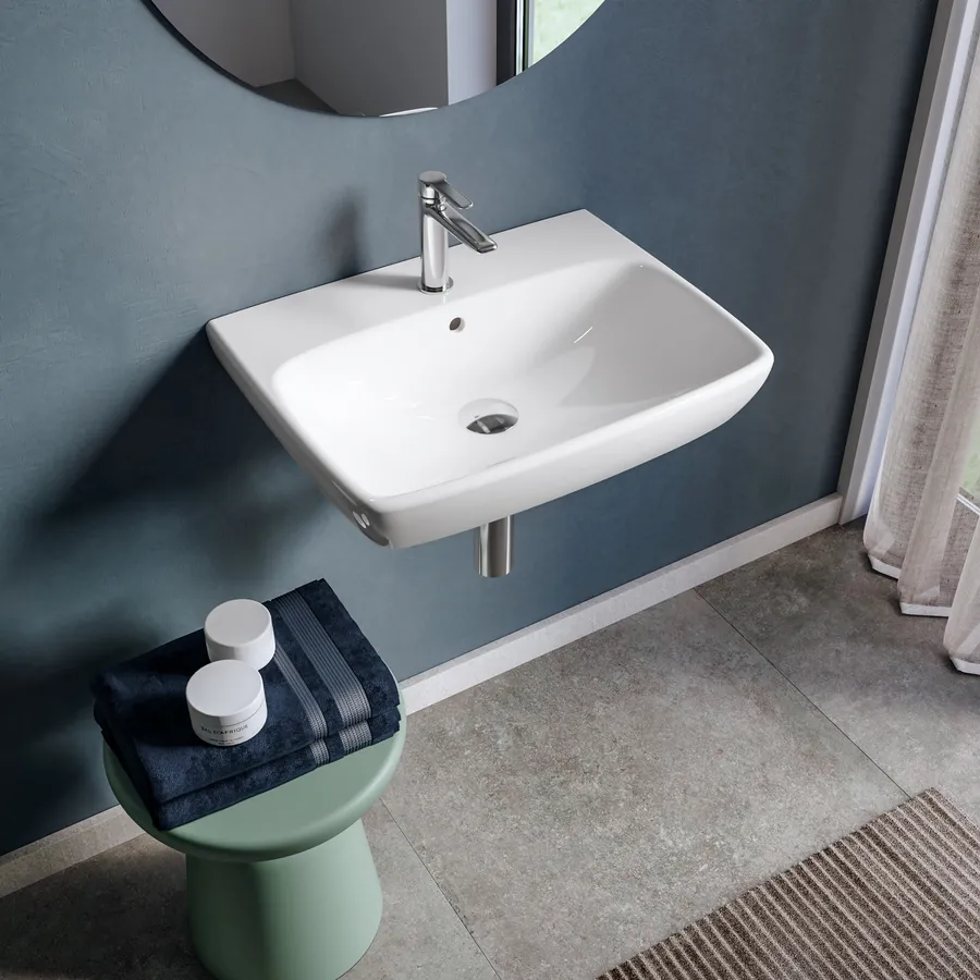 Lavabo sospeso 60 cm ceramica Serie Selnova Square - Geberit