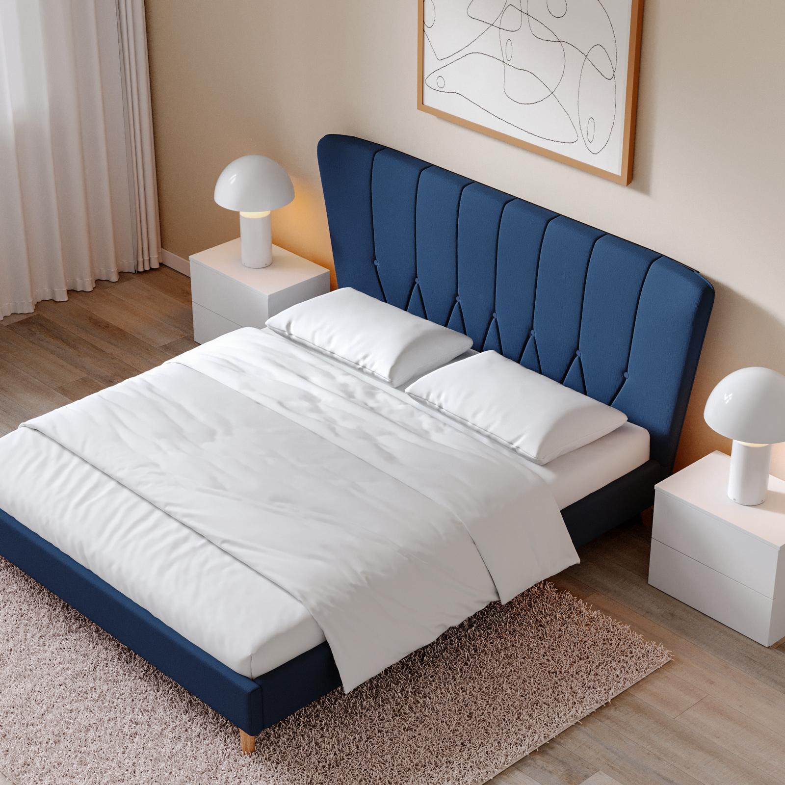 Pareti Blu Cobalto Blu Petrolio Camera Da Letto Letto Halifax Tomasella ...